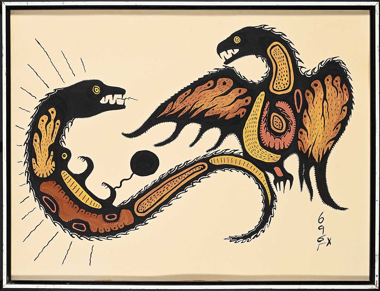Joshim Kakegamic | Untitled - Eagle and Serpent | MutualArt