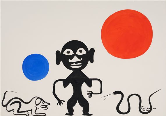 Alexander Calder | African with Pets (1966) | MutualArt