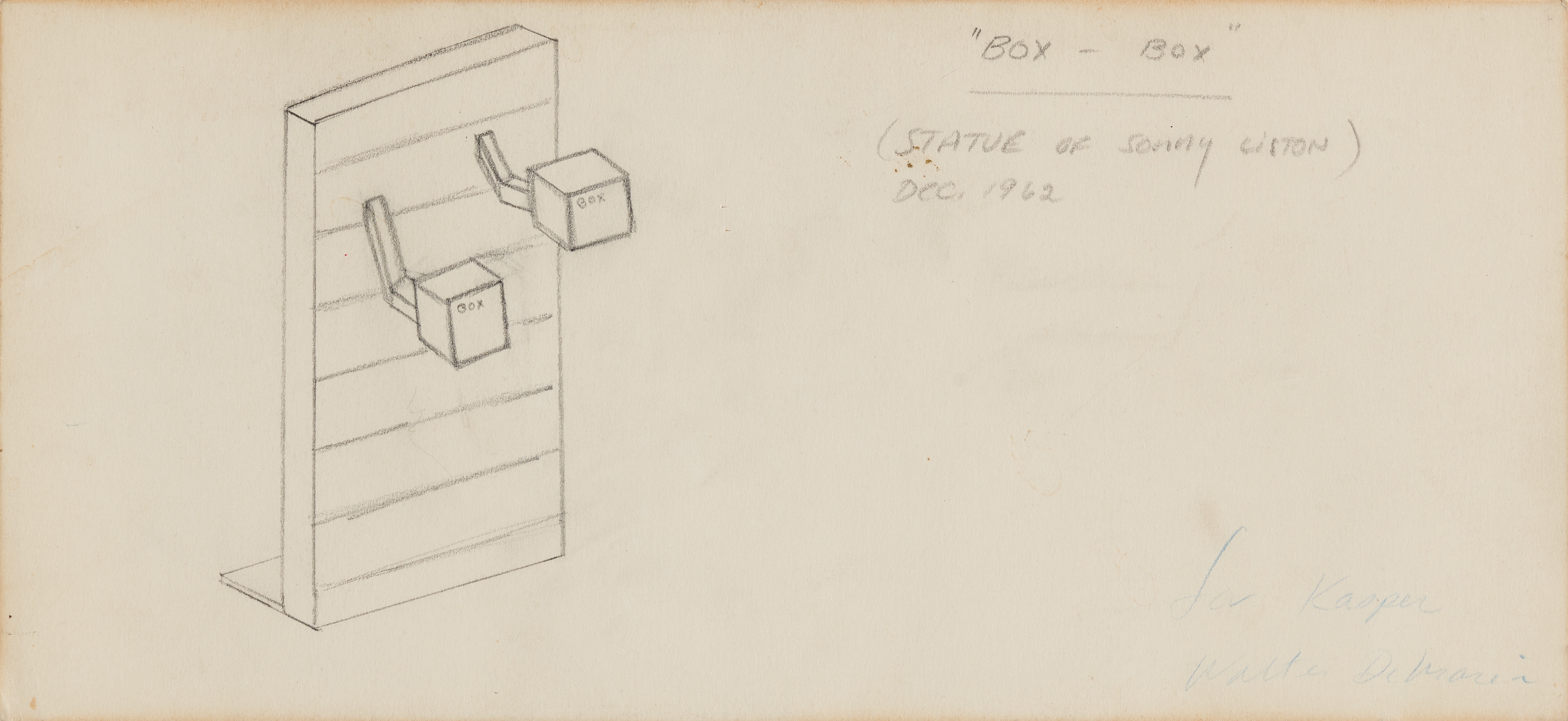 Walter De Maria | Box - Box (Statue of Sonny Liston (1962) | MutualArt