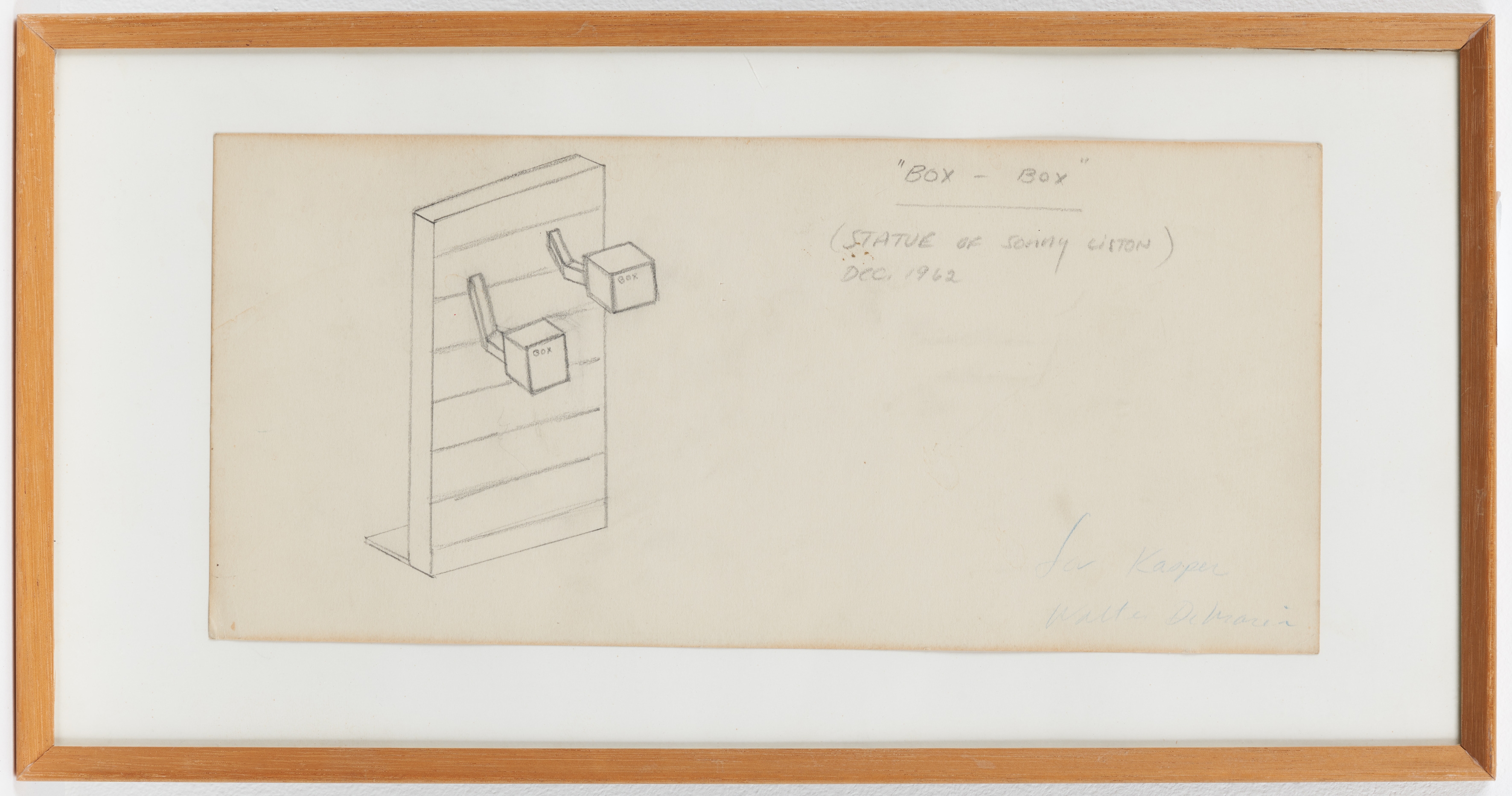 Walter De Maria | Box - Box (Statue of Sonny Liston (1962) | MutualArt