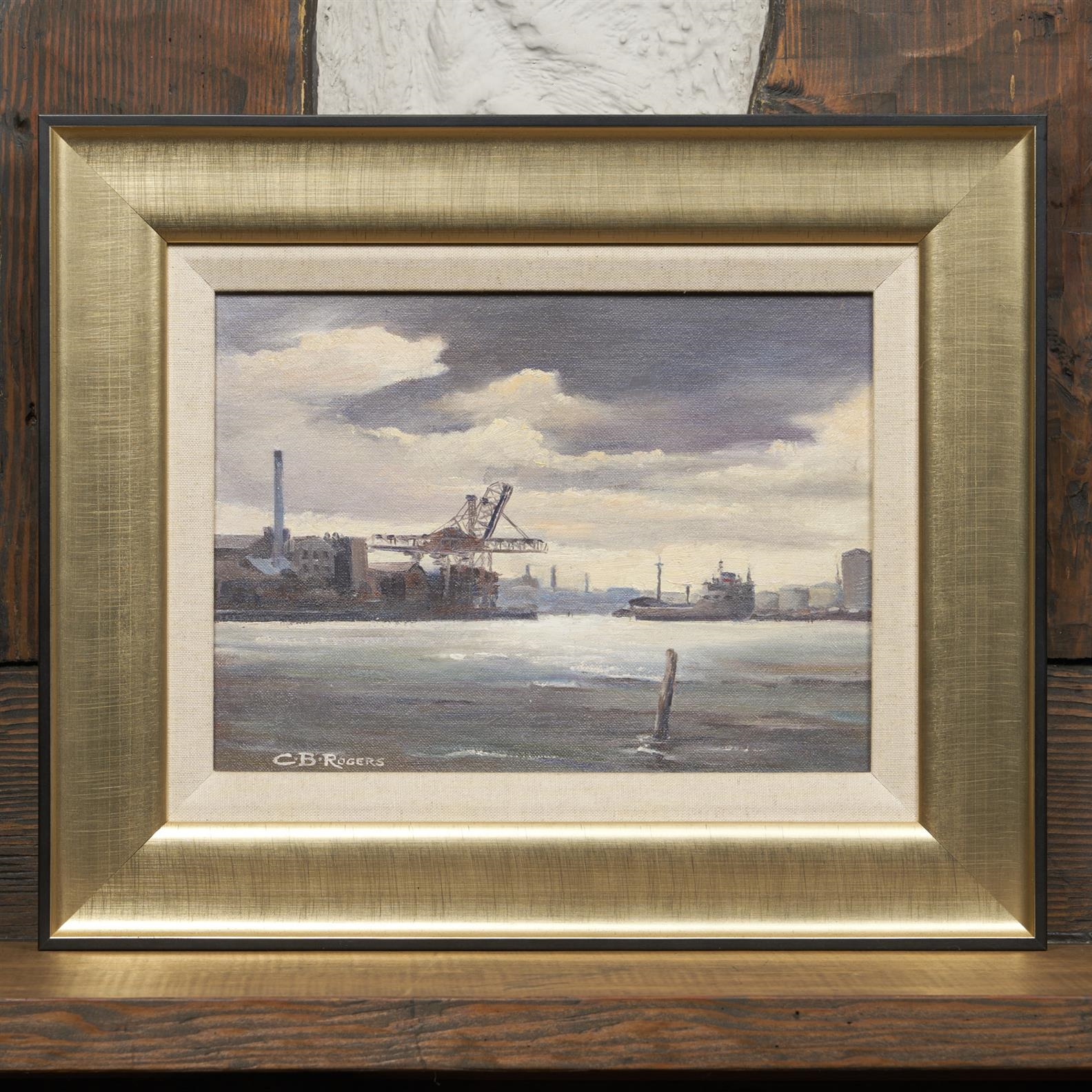 Clem Rogers | A port scene | MutualArt