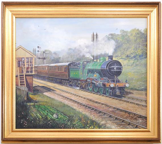 E. G. Burrows | GNR Ivatt ATLANTIC No passing Greenwood Signal Box ...