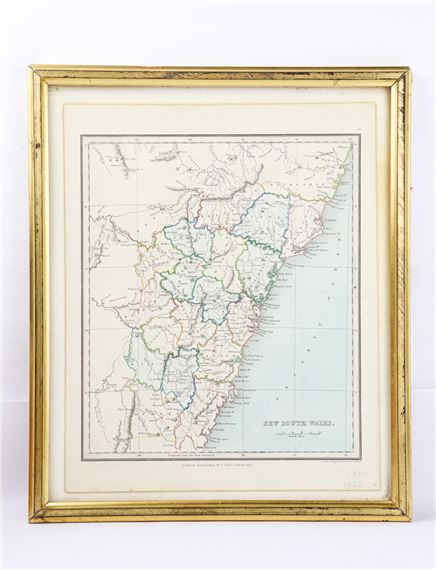 Alex Findlay | A framed antique map of New South Wales (1843) | MutualArt