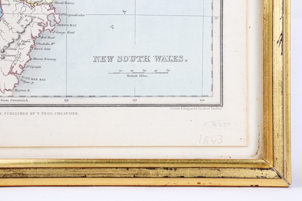 Alex Findlay | A framed antique map of New South Wales (1843) | MutualArt