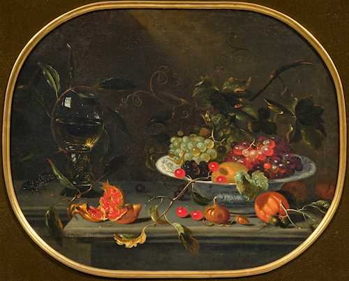 Jacob Marrel | Still life with rummer and fruits (1670s) | MutualArt