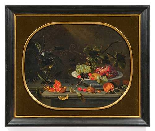 Jacob Marrel | Still life with rummer and fruits (1670s) | MutualArt