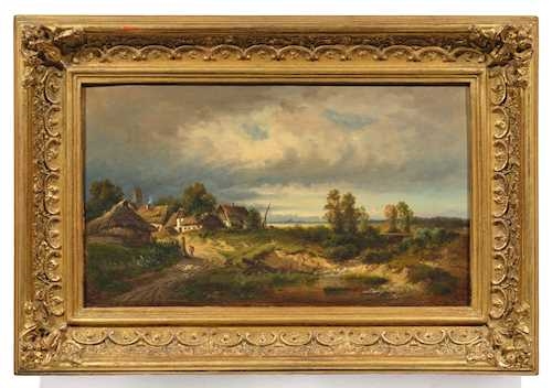 Heinrich Richard Reder | Landscape with village | MutualArt