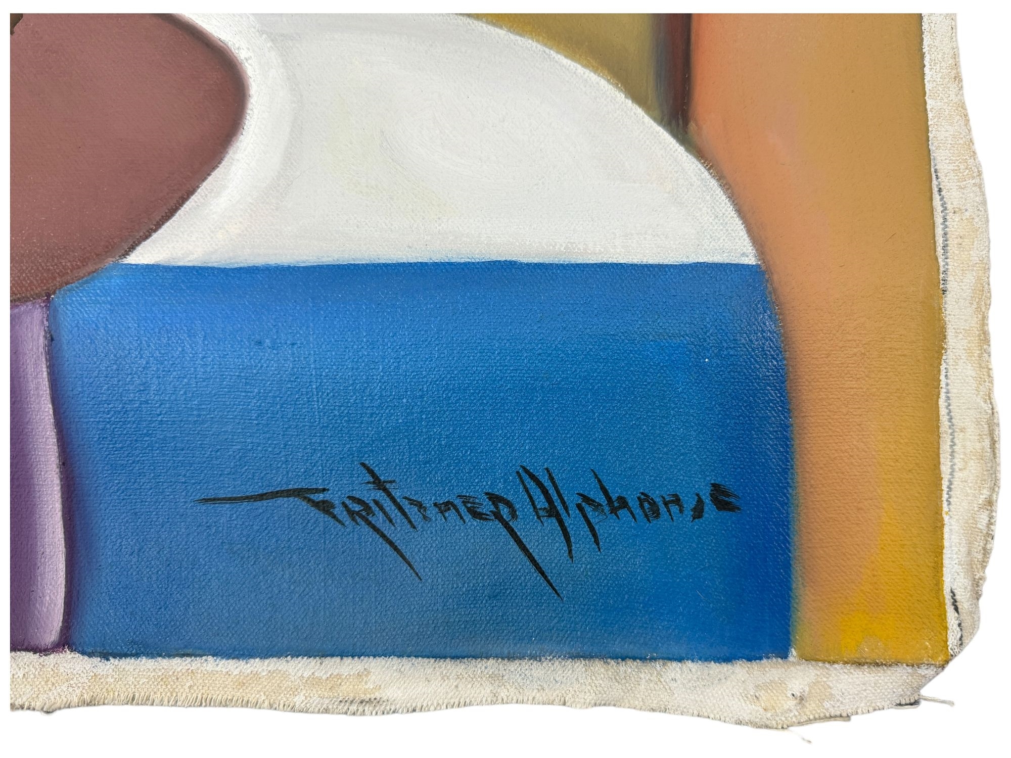 Fritzner Alphonse | Alphonse Fritzner Oil on Unstretched Canvas | MutualArt