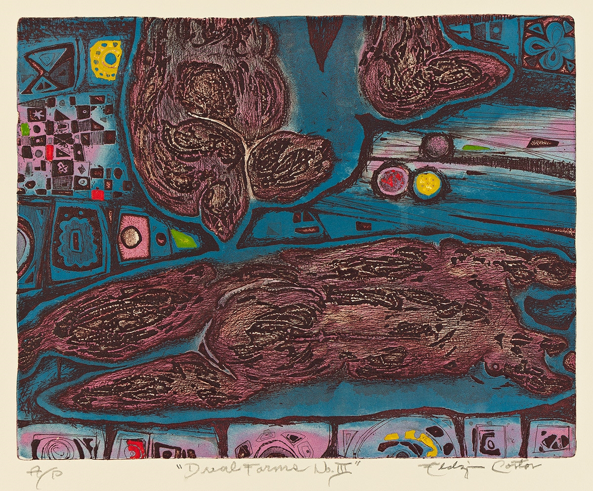 Eldzier Cortor | Dual Form No. III. (1978) | MutualArt