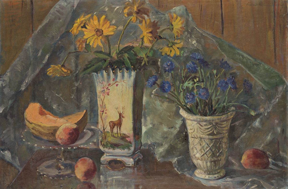 Laura Wheeler Waring | Still Life with Fruit and Flowers. (Circa 1930s ...