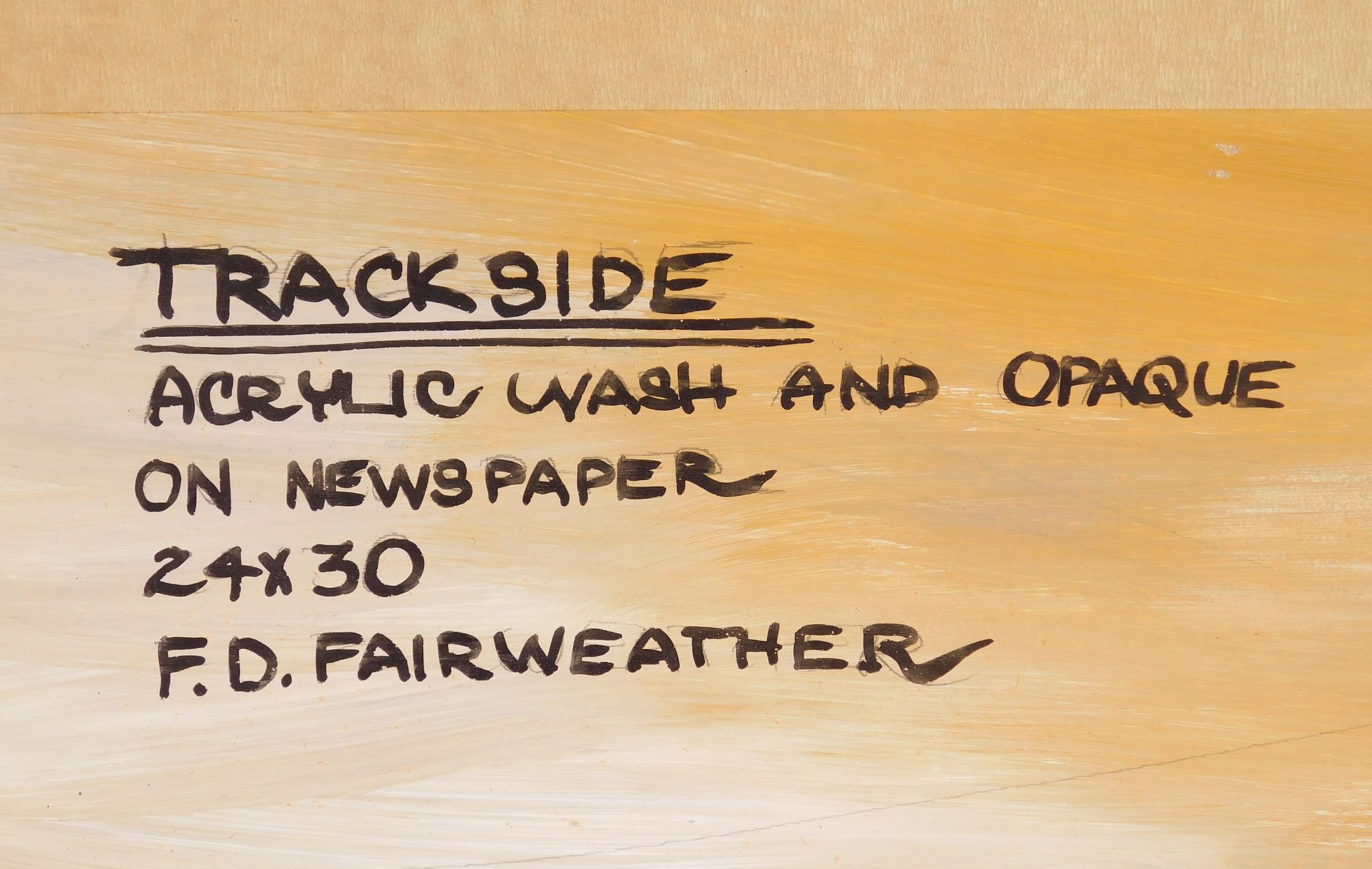 Floyd Dale Fairweather | Trackside (1968) | MutualArt