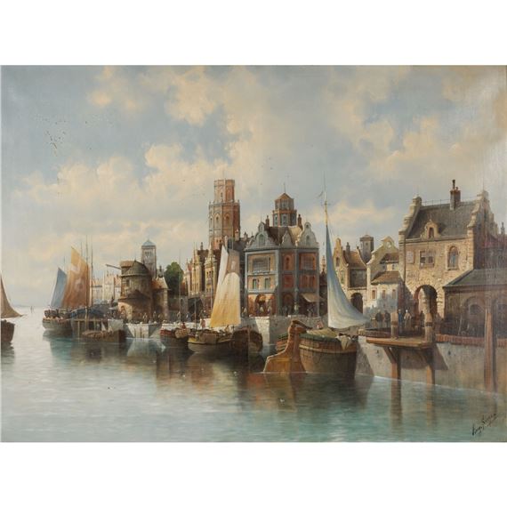 August von Siegen | Hafenstadt | MutualArt