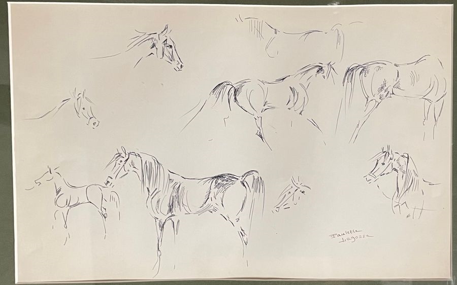Marie-Paulette Lagosse | Horses Pencil | MutualArt