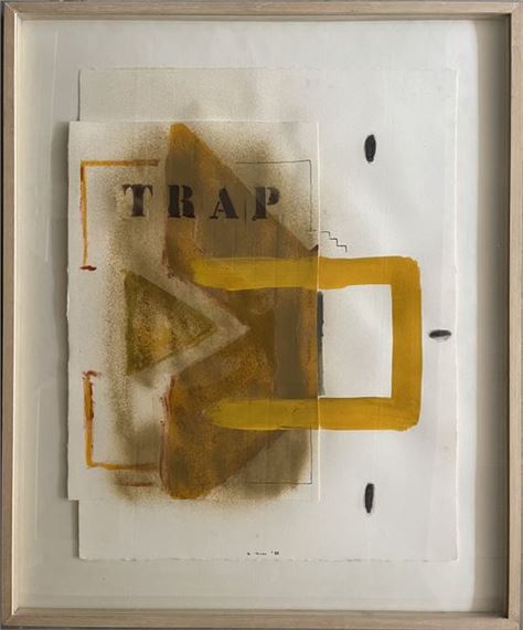 Agnès Maes | Agnès MAES (1942-2016) Trap 2, 1988 Mixed media (cut-out ...