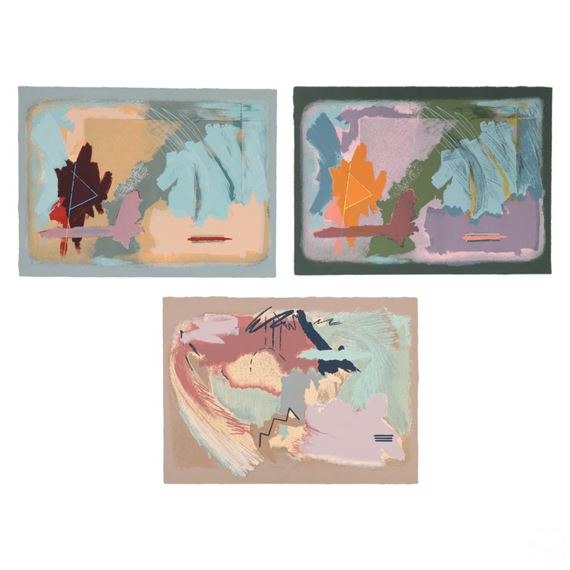 Allison Stewart | Allison Stewart b.1941 Triptych of Lithographs ...