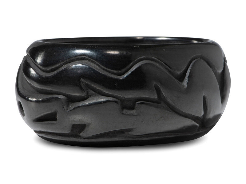 Helen Shupla | Helen Shupla(Santa Clara, b. 1928)Carved Blackware ...