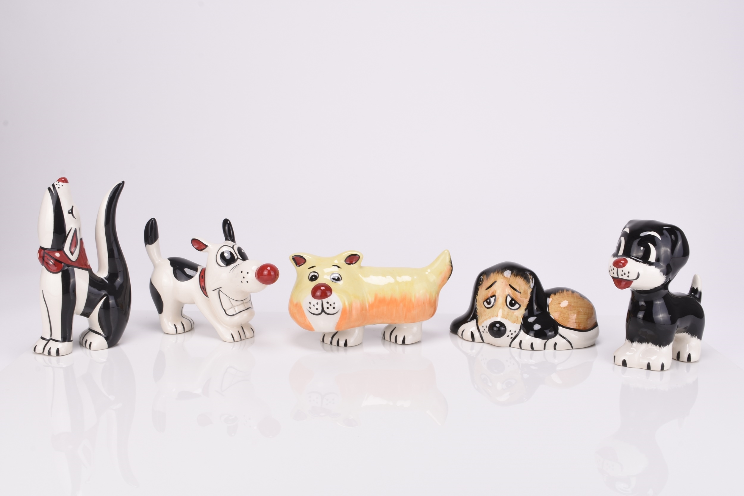 Lorna Bailey | Five Lorna Bailey models of dogs | MutualArt