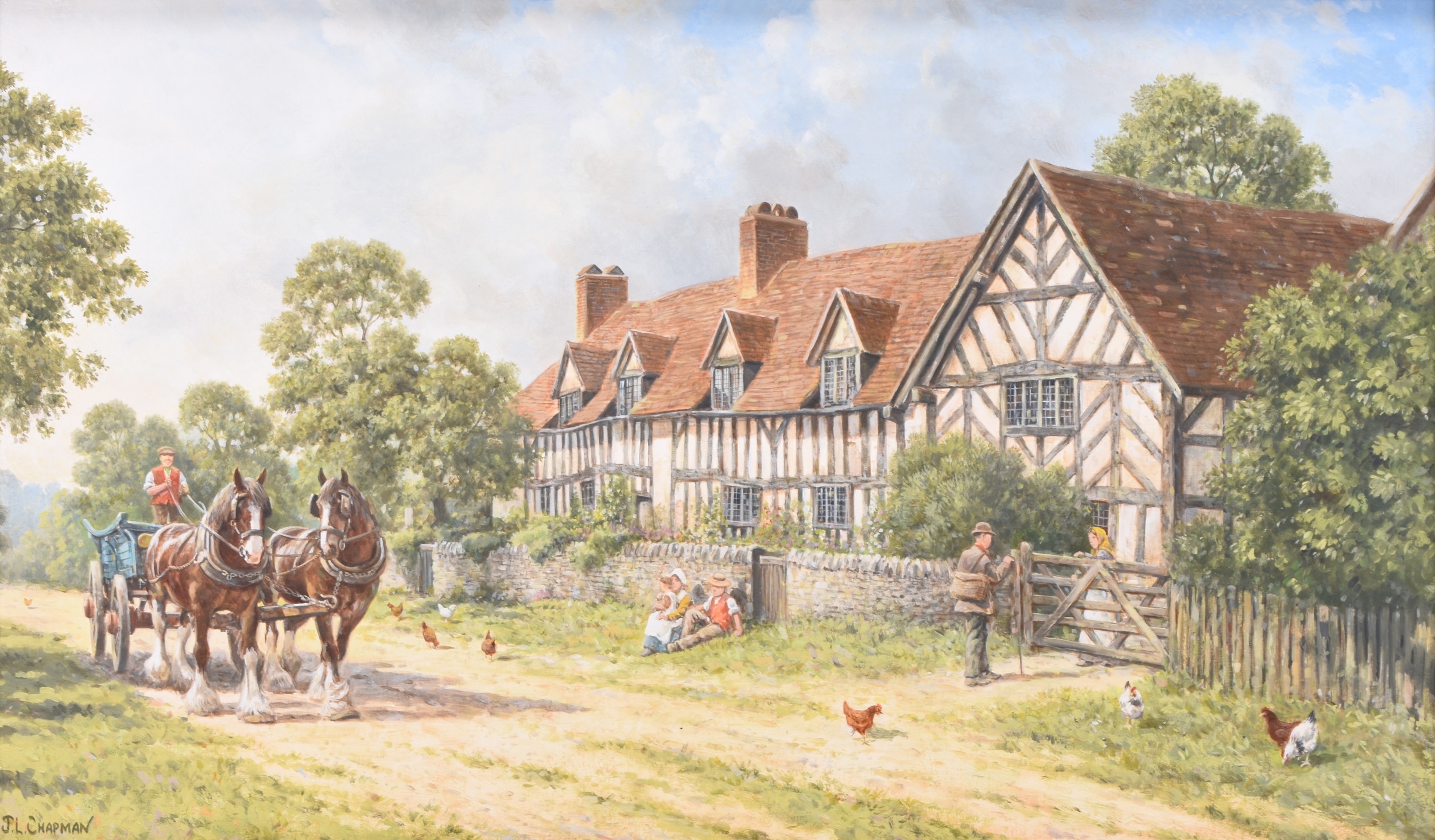 John L. Chapman | John L Chapman (b.1946) Mary Arden's House, Wilmcote ...