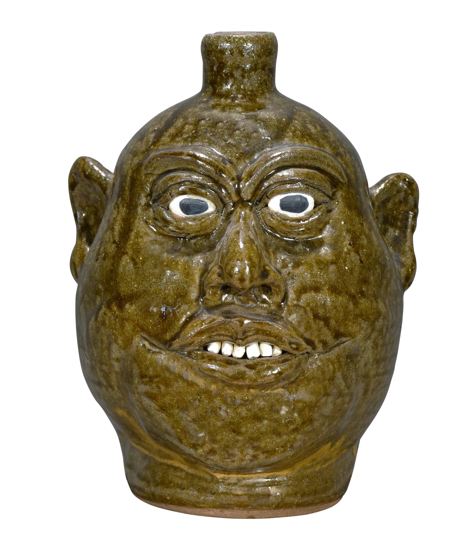 Lanier Meaders | Joker Smiling Face Jug (Mid 1980s) | MutualArt