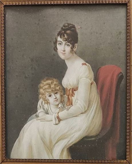 Marie-Guillemine Benoist | Madame de Richemont et son fils | MutualArt