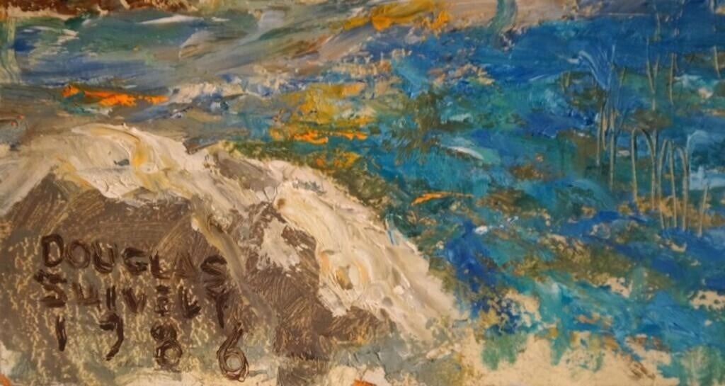 Douglas Shively | Douglas Shively (1896-1991) Oil on Board Landscape ...