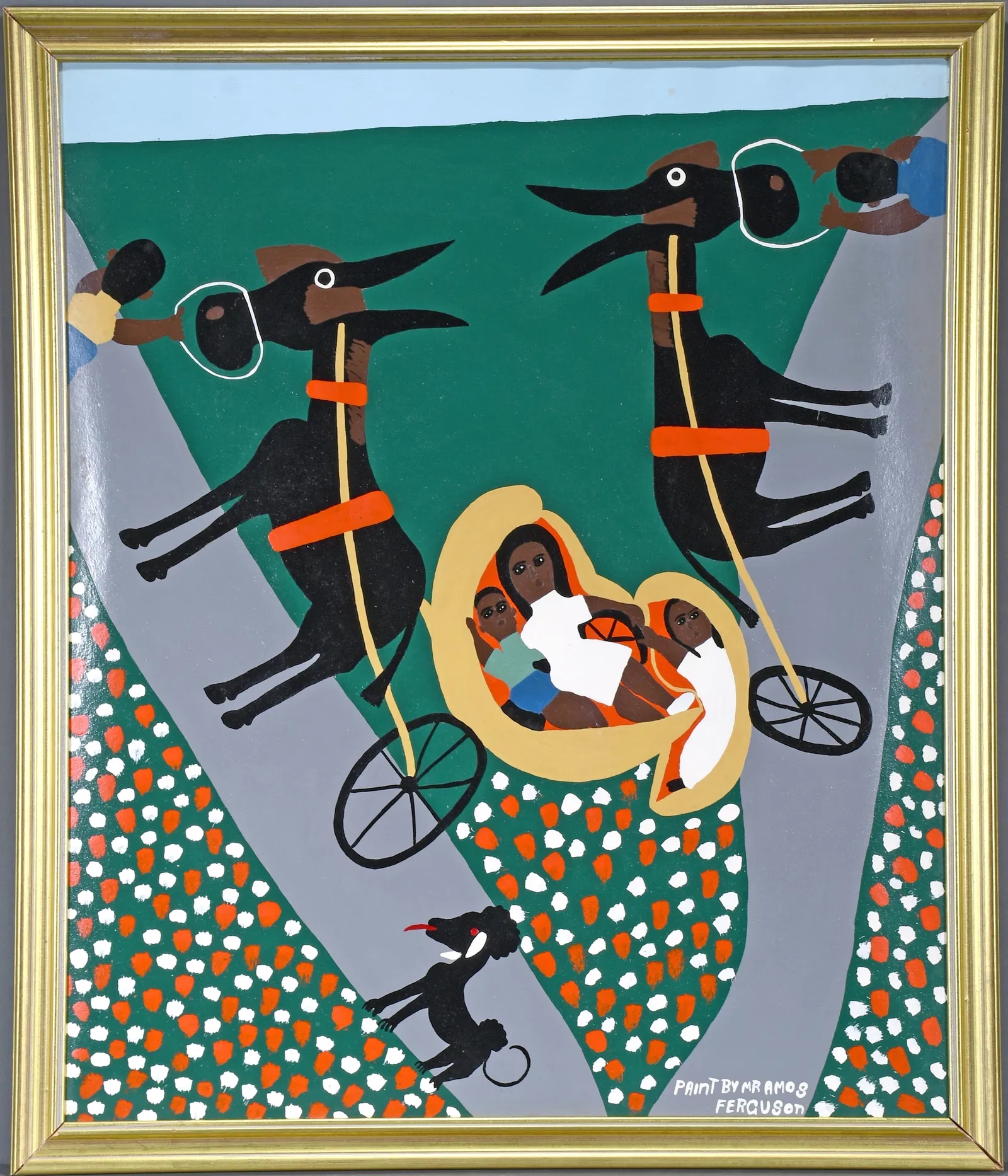 Amos Ferguson | Donkey Cart | MutualArt