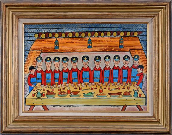 Jack Savitsky | The Coal Miner's Supper (1974) | MutualArt