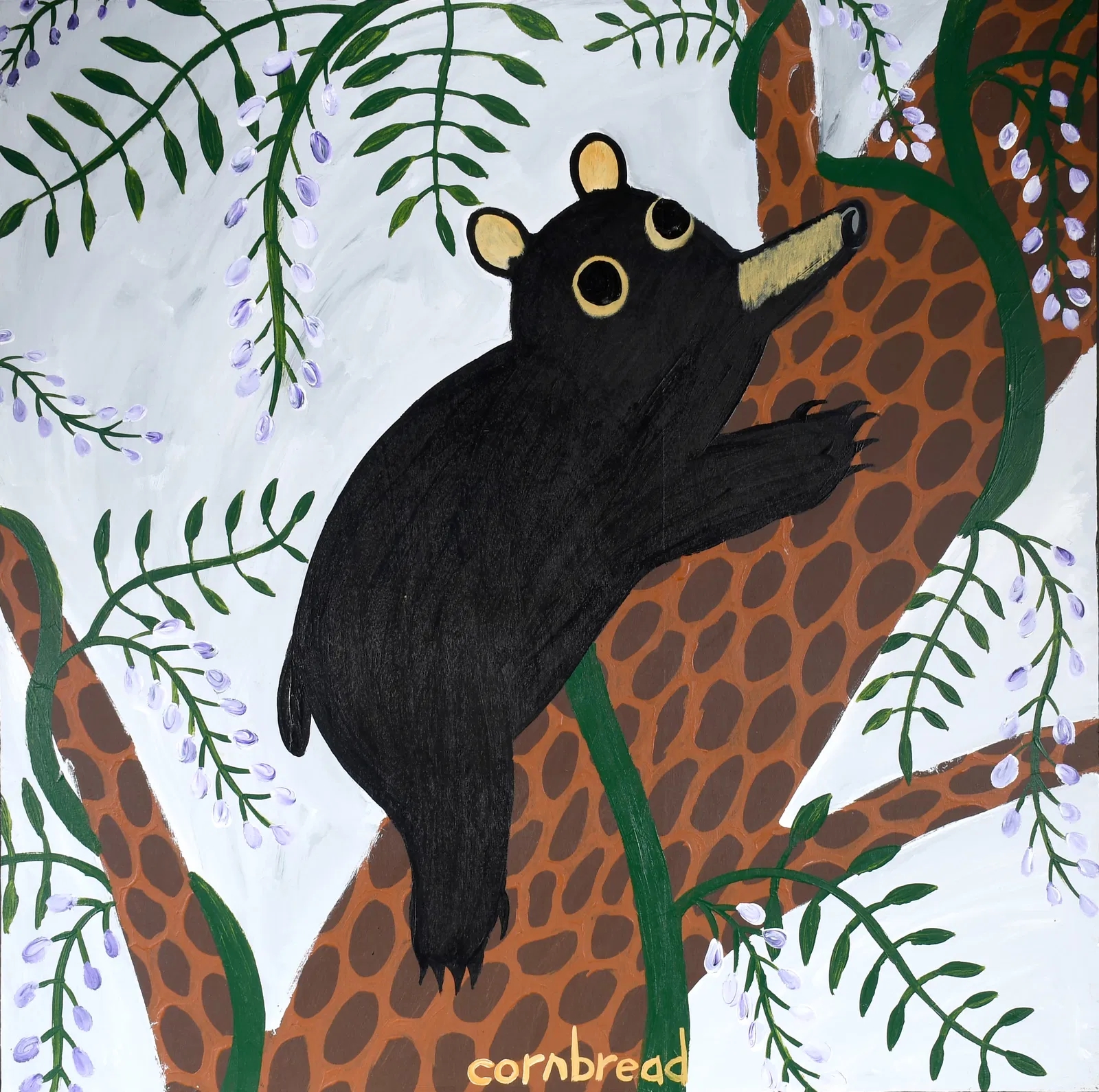 John Cornbread Anderson | Bear Up A Pine Tree with Wisteria (2010 ...