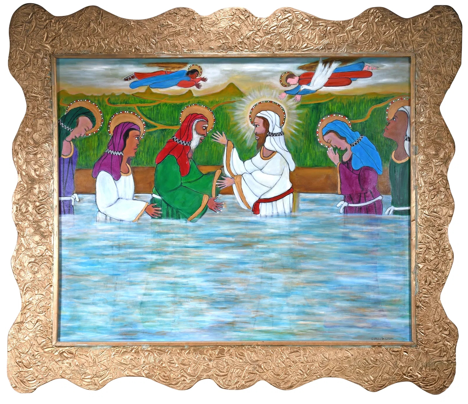 Lorenzo Scott | Giant Baptism Scene | MutualArt