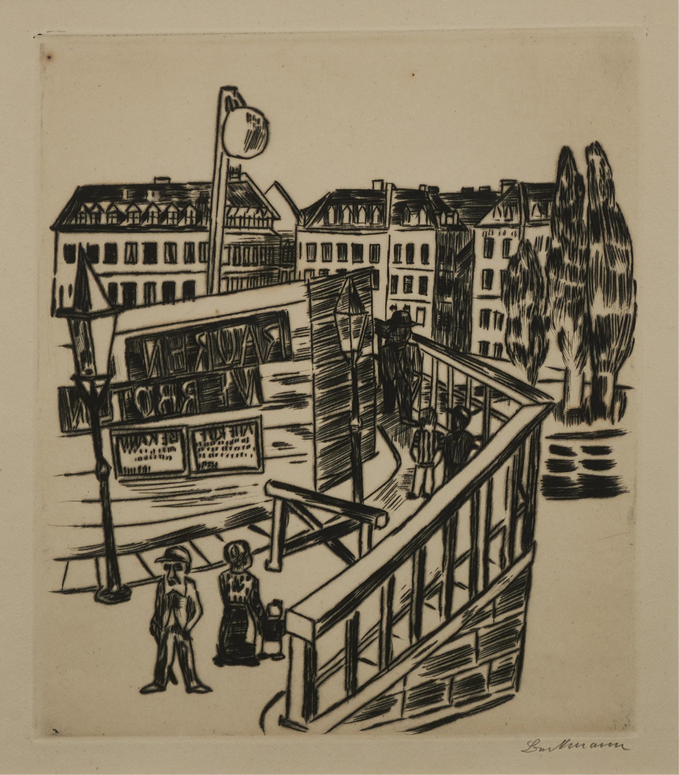 Max Beckmann | Holzbrucke (1922) | MutualArt