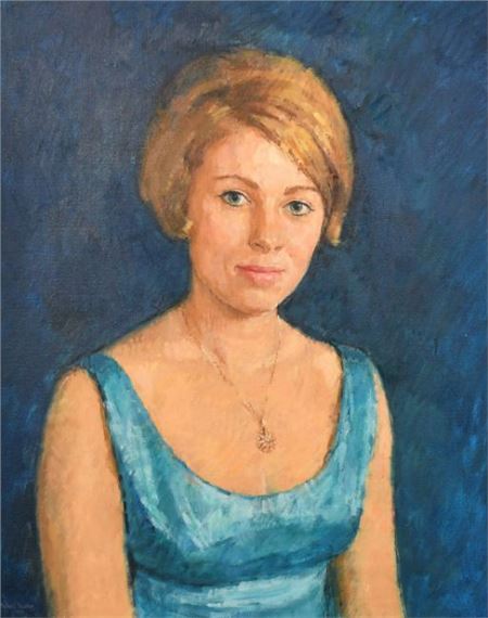 Michael Noakes | PORTRAIT OF DAME AGATHA CHRISTIE, BUST LENGTH, WITH ...