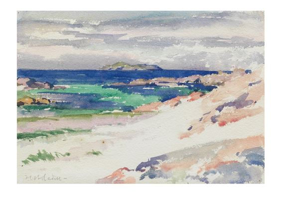 Francis Campbell Boileau Cadell | island of rum from iona | MutualArt
