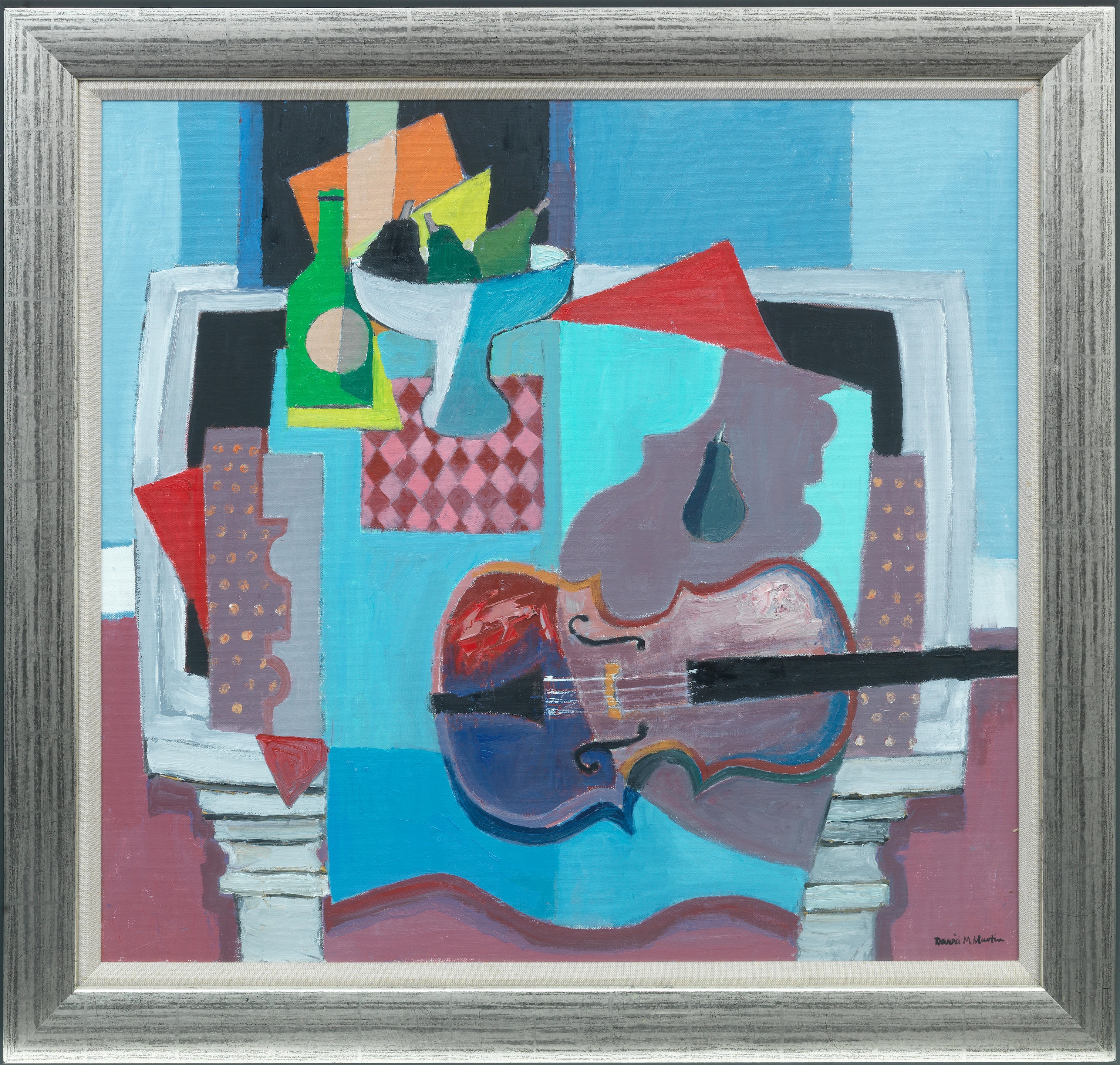 David McLeod Martin | Violin and fruit bowl | MutualArt