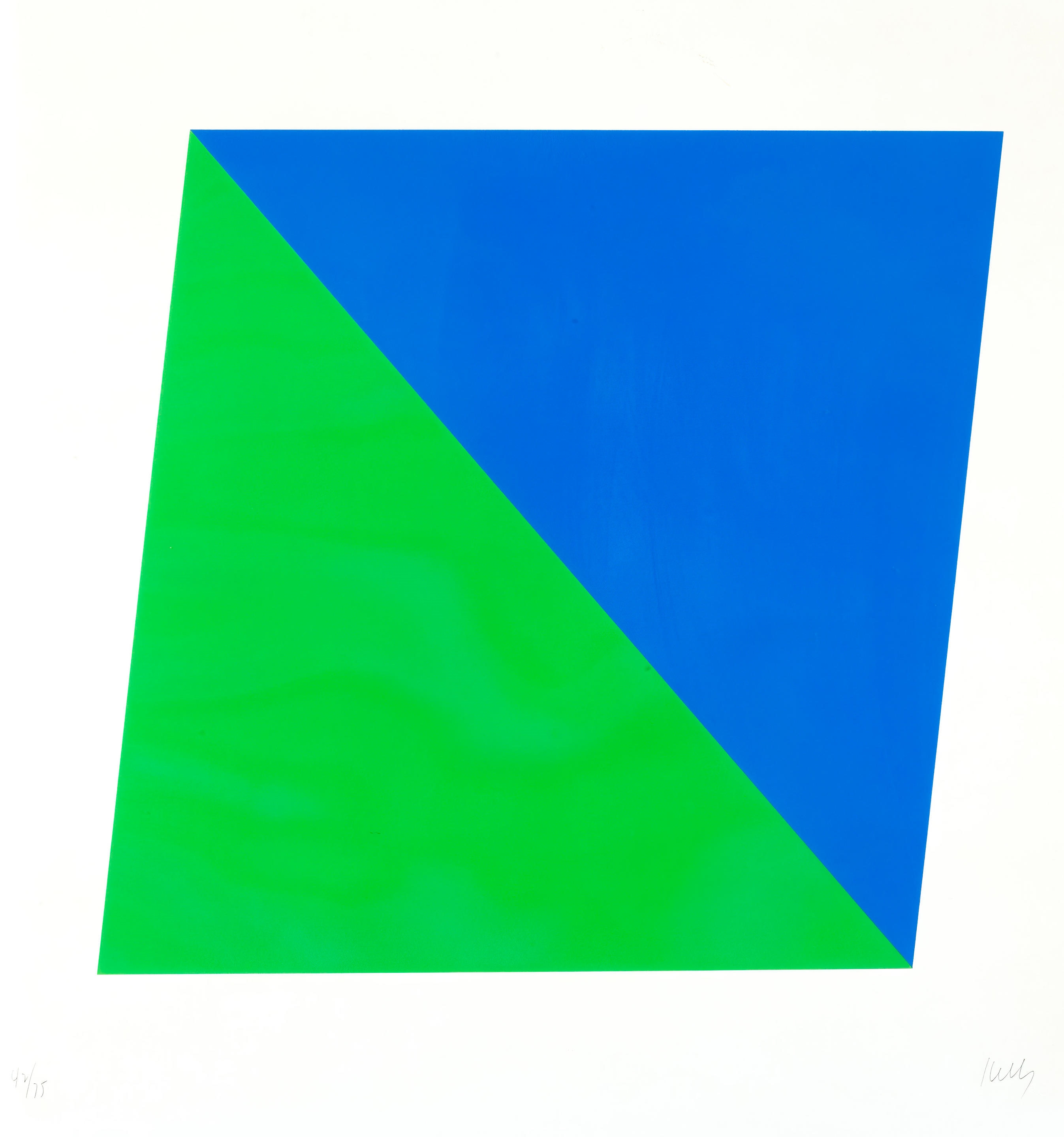 Ellsworth Kelly | Blue Green, 1970 (1970) | MutualArt