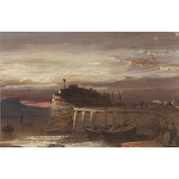 Sam Bough | AN EAST COAST HARBOUR | MutualArt