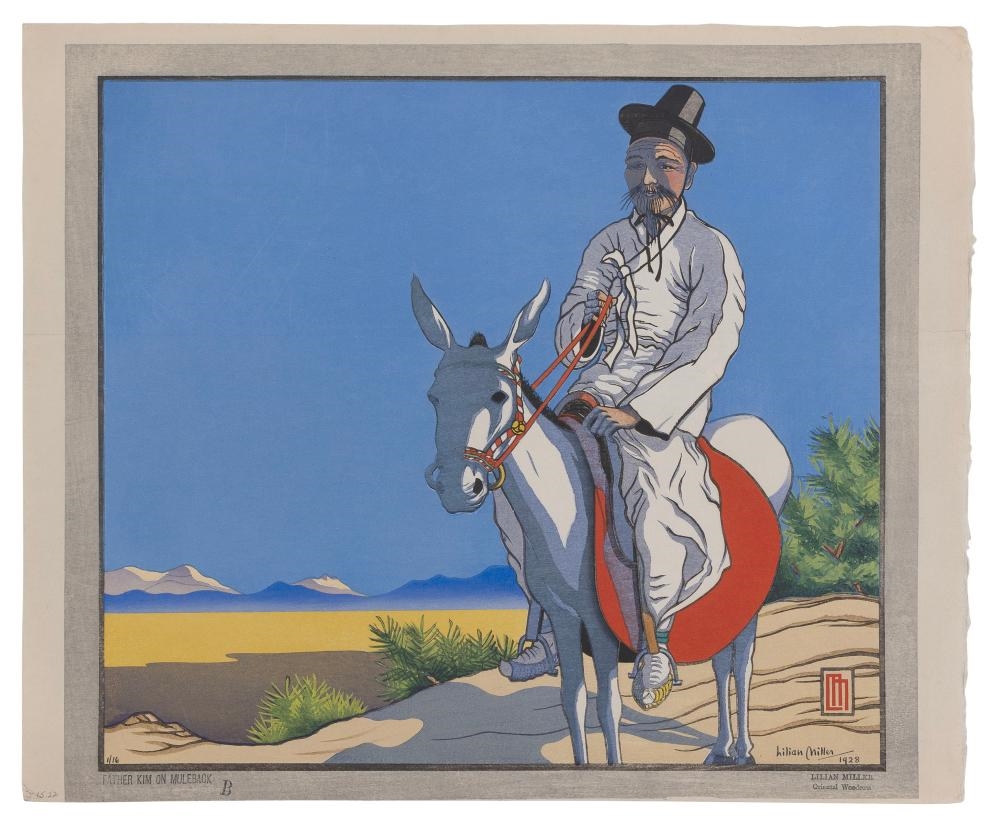Lilian May Miller | Father Kim on Muleback (1928) | MutualArt