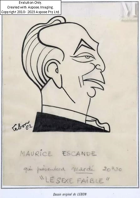 André Lebon | Portrait de Maurice Escande | MutualArt