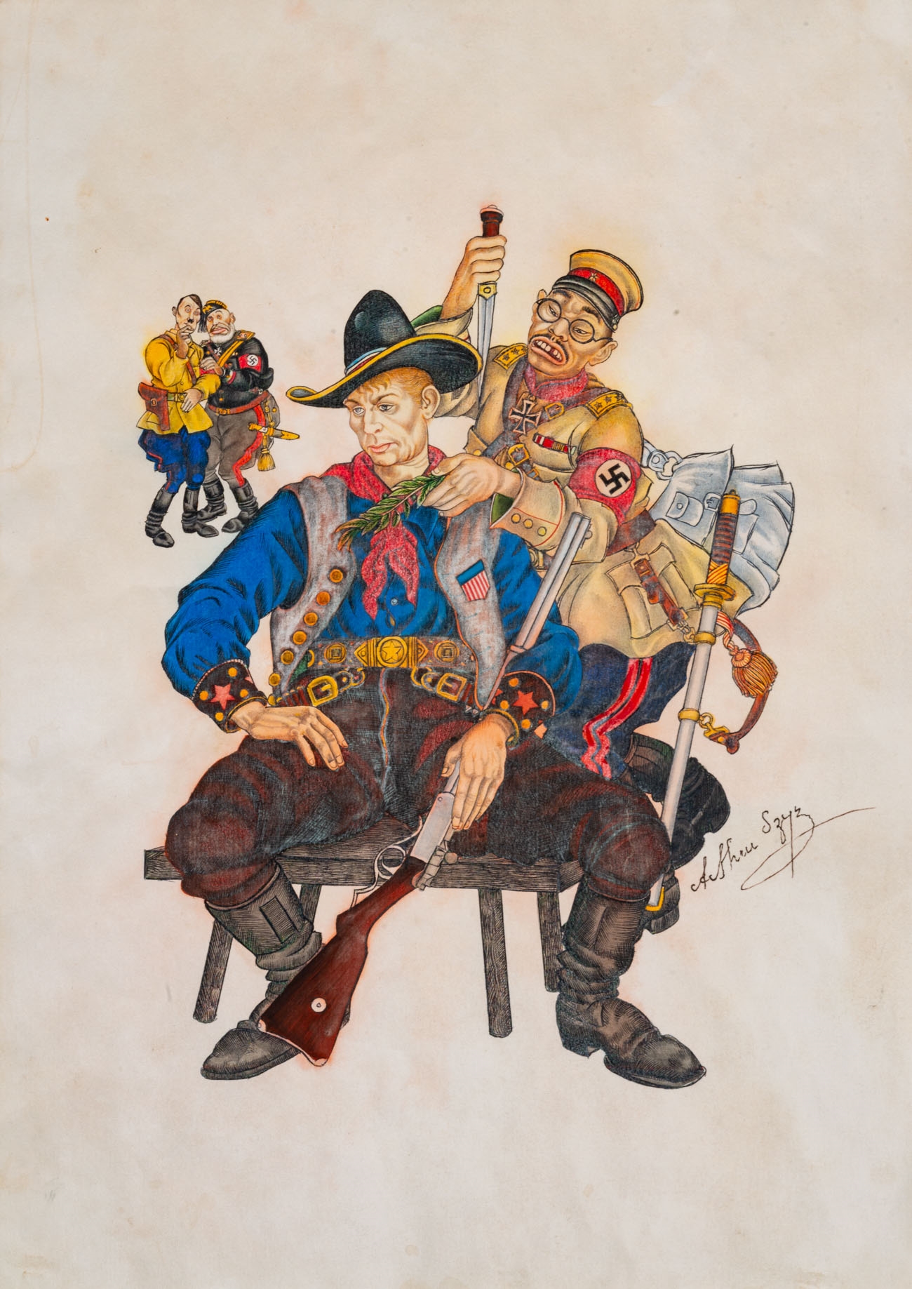 Arthur Szyk | World War II Caricature | MutualArt