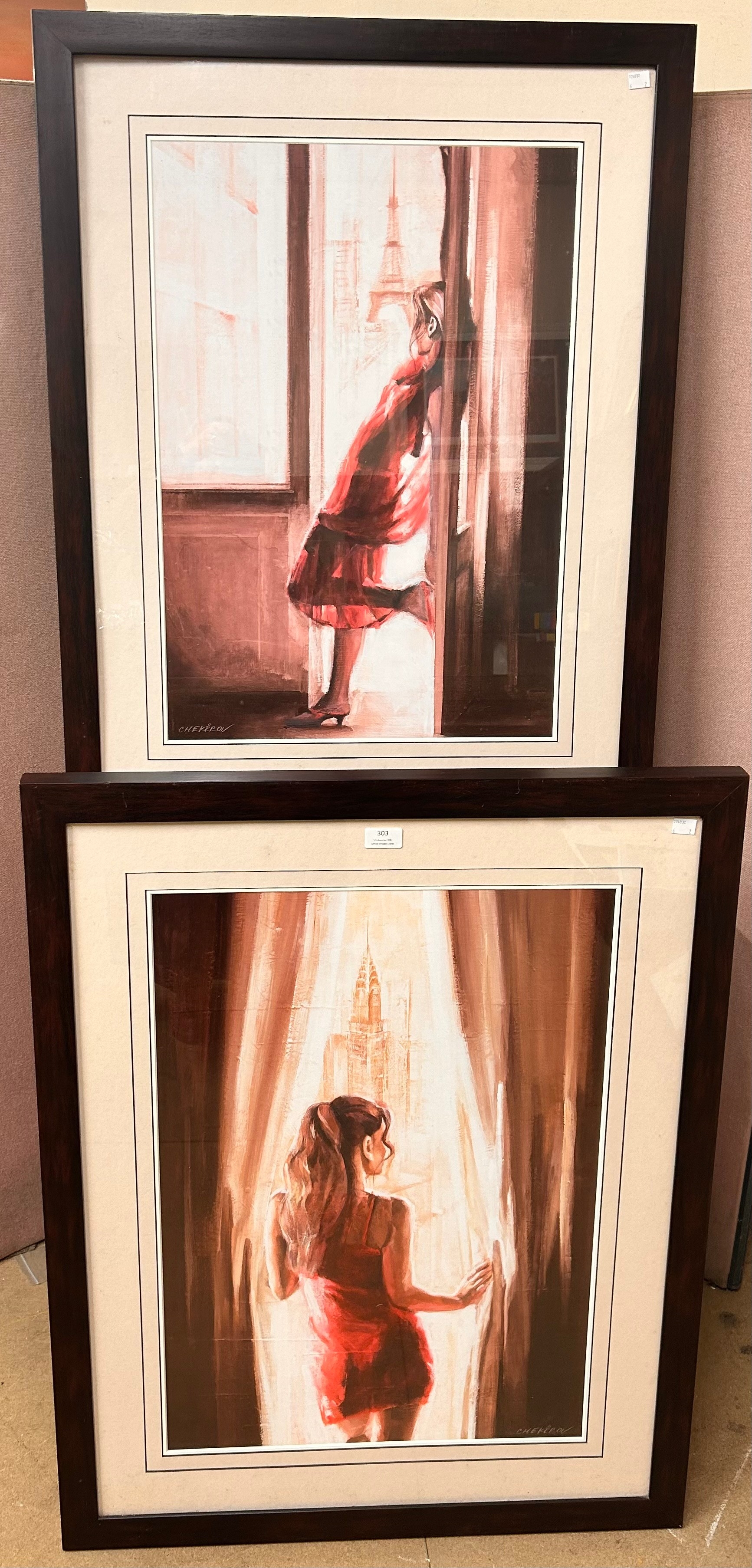 Talantbek Chekirov | Two Chekirov prints of a female | MutualArt