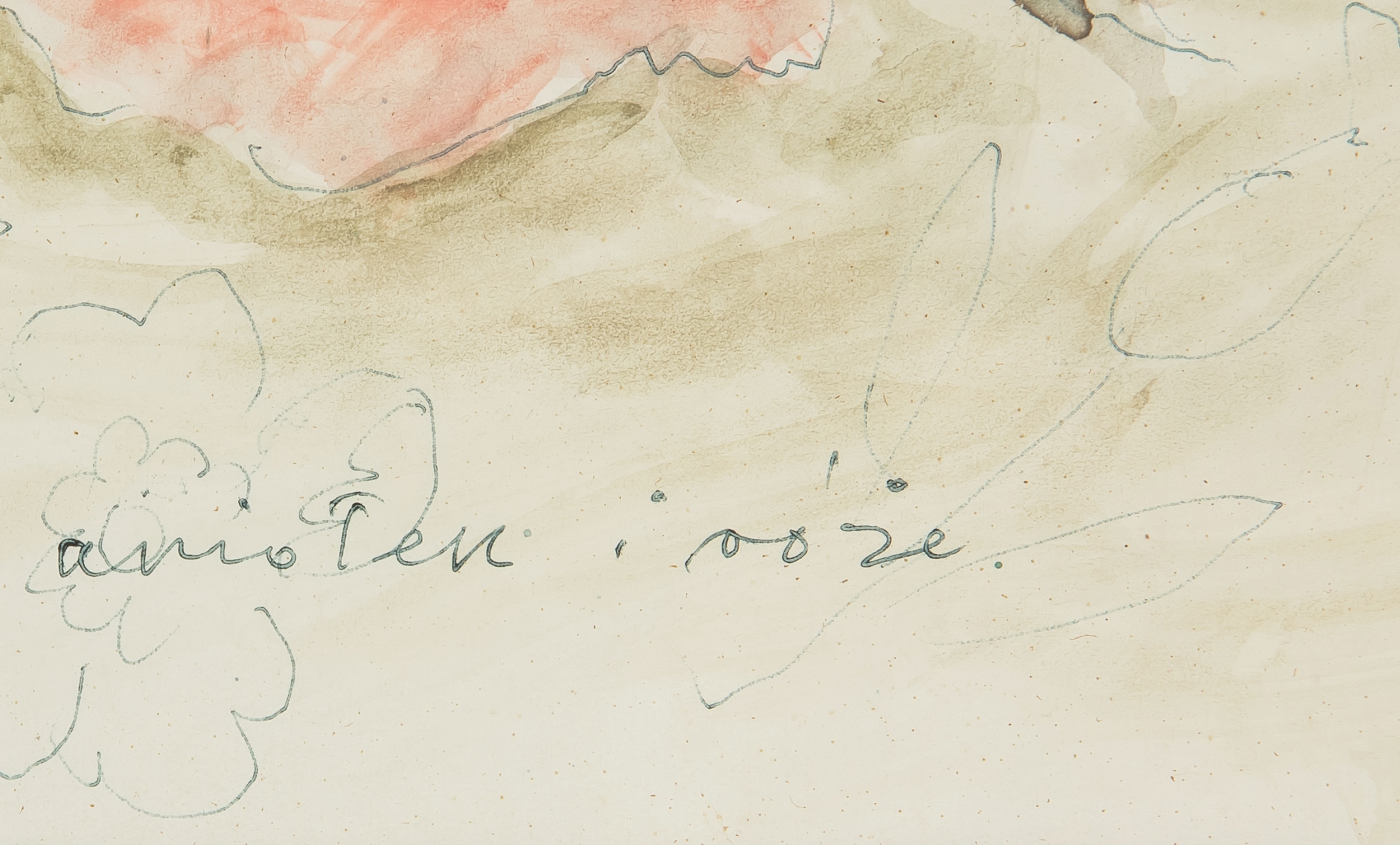 Maja Berezowska | Drewniany aniołek i róże | MutualArt