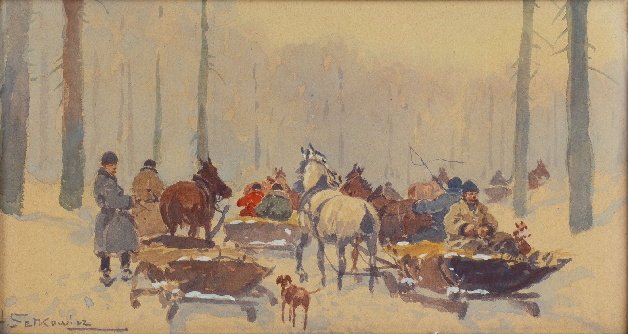 Adam Setkowicz | Wyjazd na polowanie | MutualArt