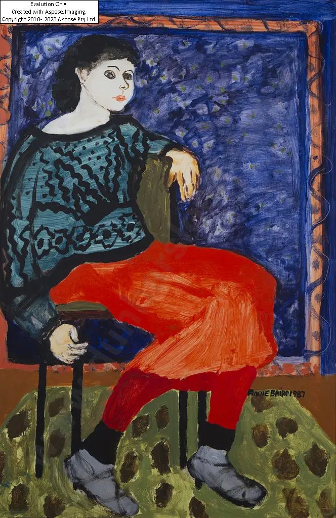 Annie Baird | Portrait of Young Woman (1987) | MutualArt