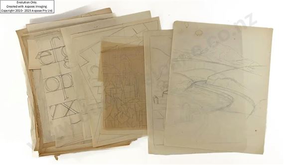 John Weeks | 30 Assorted Sketchbook Studies | MutualArt