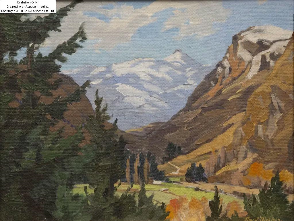 Roy J. Dickison | A Glimpse of Coronet Peak | MutualArt