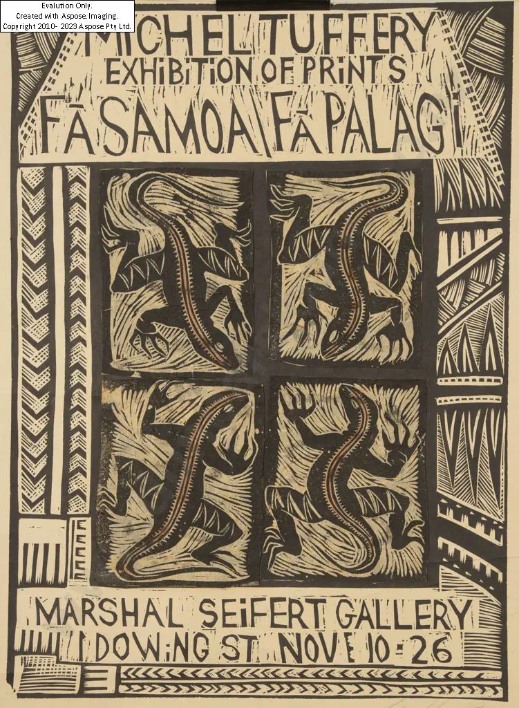 Michel Tuffery | Marshall Seifert Gallery Poster (unframed) (88) | MutualArt