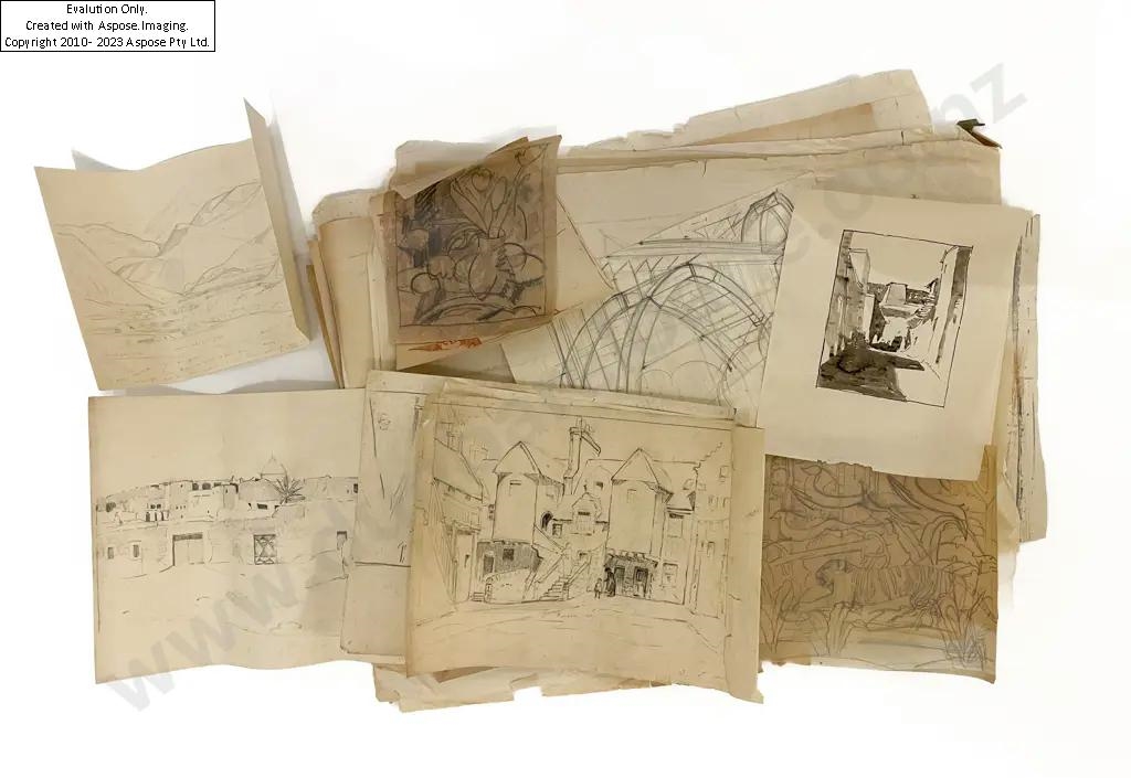 John Weeks | 30 Assorted Sketchbook Studies | MutualArt