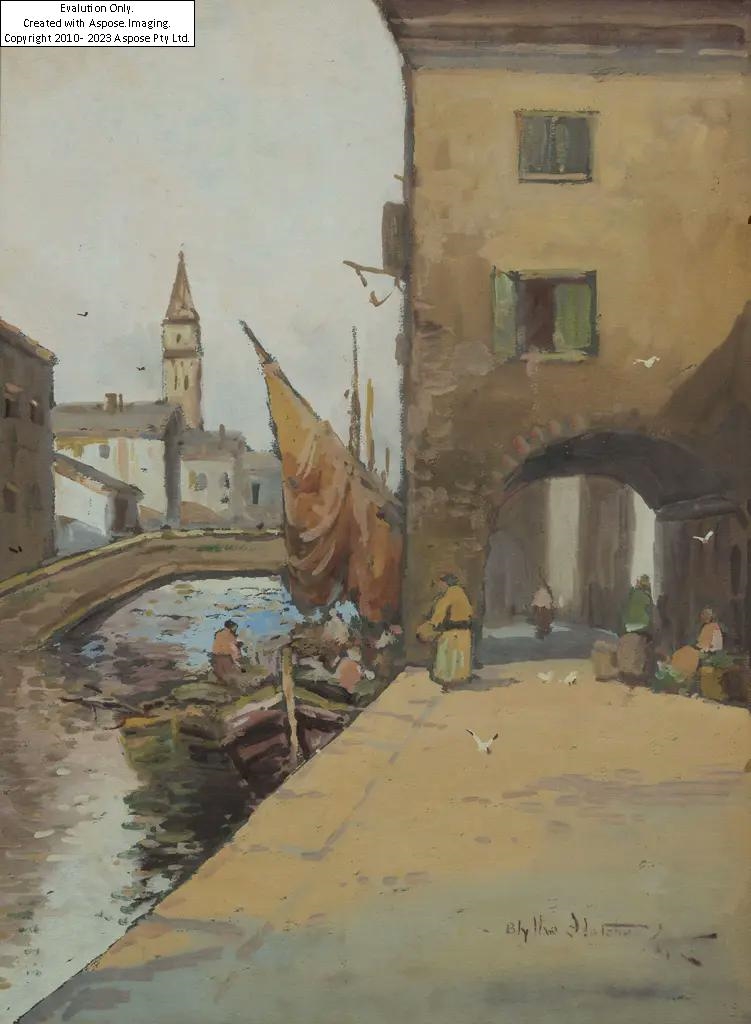 Blythe Fletcher | Scene in Venice | MutualArt
