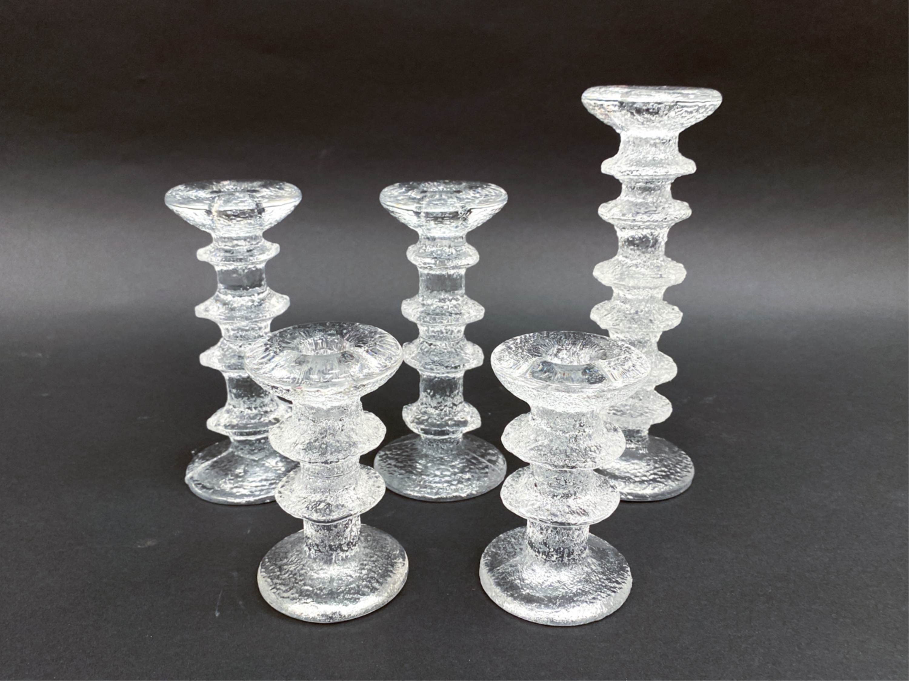 Timo Sarpaneva | 5) TIMO SARPANEVA IITTALA FESTIVO CANDLE HOLDERS ...