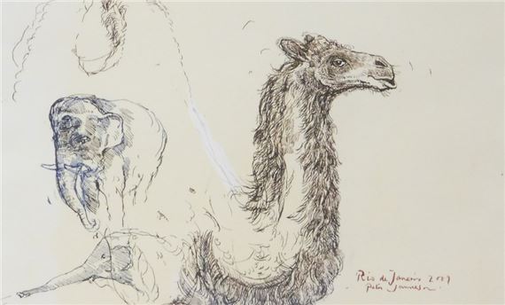 Peter Jamieson | Camel and elephant (1909) | MutualArt