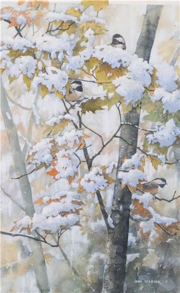 Don Li-Leger | sunny maple chickadees | MutualArt